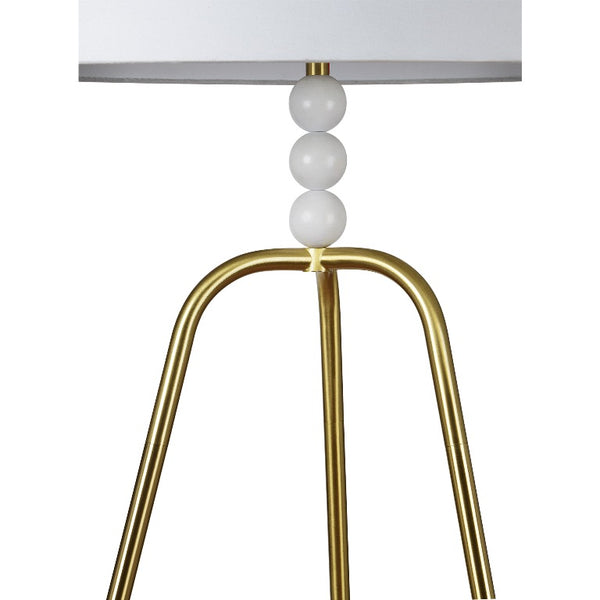Bridget Contemporary Brass Floor Lamp | taylor ray decor